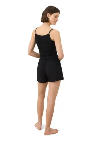 PACT Organic Cotton Pointelle Short - Black