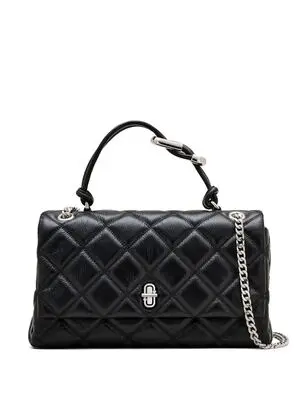 Marc Jacobs Quilted Leather Dual Chain Shoulder Bag - Black