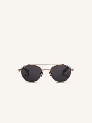 Balmain Brigade-iv Aviator Sunglasses - Pink