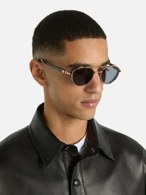 Balmain Brigade-iv Aviator Sunglasses - Pink