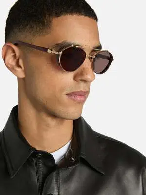 Balmain Brigade-iv Aviator Sunglasses