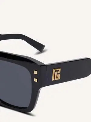 Balmain B-scene Square Sunglasses - Black
