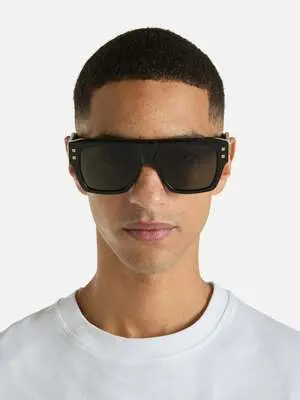 Balmain B-scene Square Sunglasses - Black