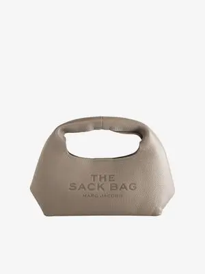 Marc Jacobs Mini Leather Sack Bag - Cement