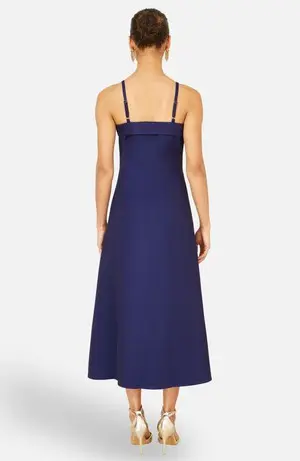 YUMI Pansy Strappy Midi Dress