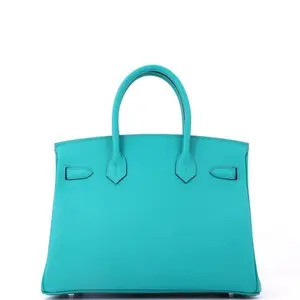 Hermès Birkin Handbag Epsom With Palladium Hardware 30 - Blue