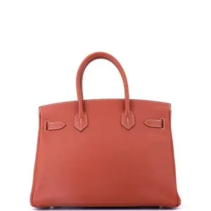 Hermès Birkin Handbag Orange Epsom With Palladium Hardware 30 - Brique