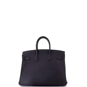 Hermès Birkin 25 Handbag Black Togo With Rose Gold Hardware - Noir