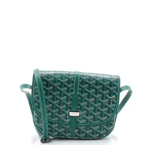 Goyard Belvedere Ii Messenger Bag Coated Canvas Pm - Green