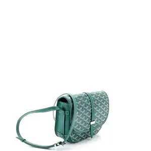 Goyard Belvedere Ii Messenger Bag Coated Canvas Pm - Green
