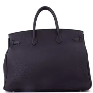 Hermès Birkin Handbag Togo With Palladium Hardware 40 - Black