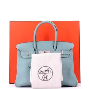 Hermès Birkin Handbag Swift With Palladium Hardware 30