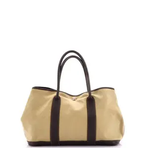 Hermès Garden Party Tote Toile And Leather 36 - Brown