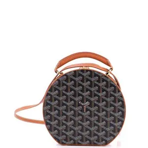 Goyard Alto Hatbox Bag Coated Canvas - Brown