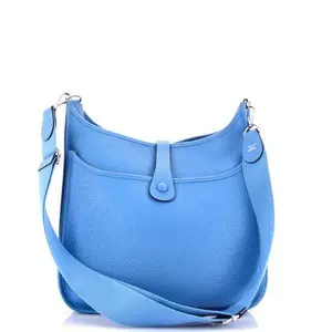 Hermès Evelyne Bag Gen Iii Clemence Gm - Blue