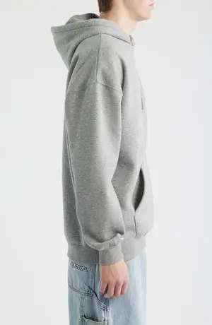 Rip Curl Script Icon Graphic Hoodie - Grey Marle