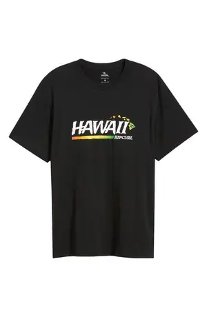 Rip Curl Hawaii Gritty Cotton Graphic T-shirt