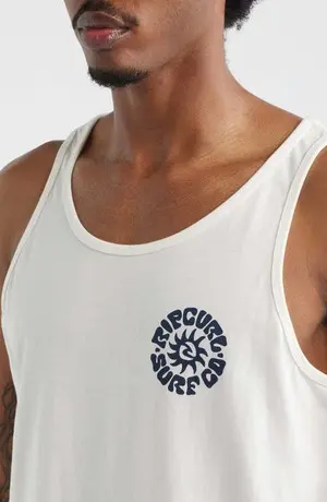 Rip Curl Graphic Cotton Tank Top - Bone