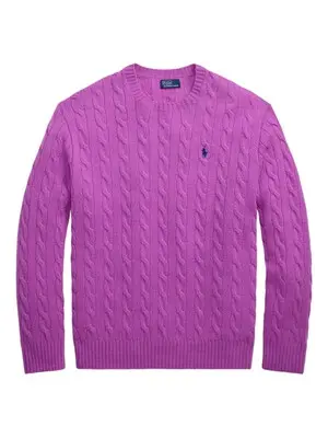 Polo Ralph Lauren Cable Knit Pullover Sweater - Pink