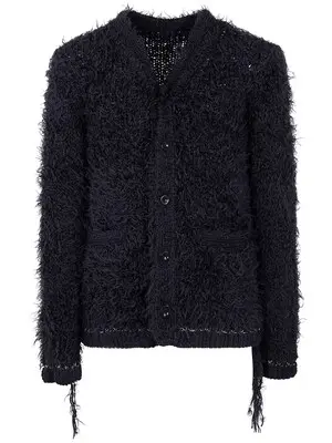 Sacai Furry Knit Cardigan