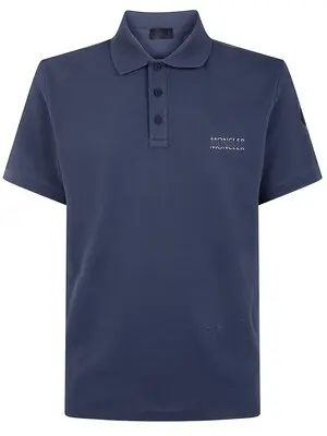 Moncler Short Sleeves Polo Shirt - Gray