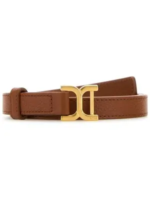 Chloé Marcie Calf Leather Belt - Brown