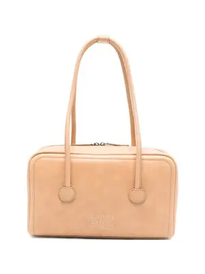 MARGESHERWOOD Soft Boston Leather Shoulder Bag - Brown