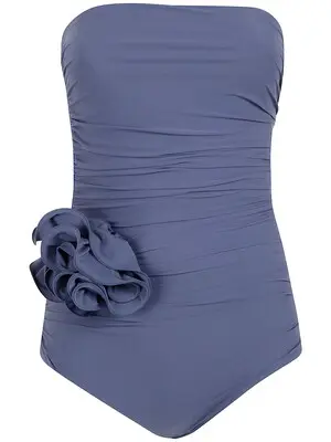 Magda Butrym Flower Waist One-piece Swimwear - Gray