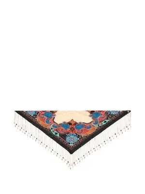 Etro Printed And Embroidered Bandana - Pink