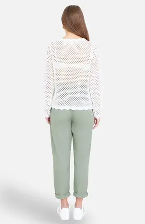 YUMI Crochet Floral Jumper