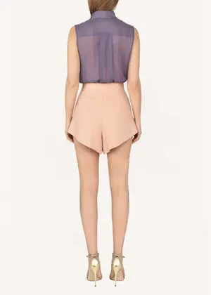 Aiste Hong Ruffle Tie-neck Blouse - Grape