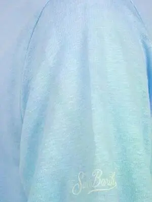 MC2 SAINT BARTH Ecstasea Logo-embroidered T-shirt - Blue
