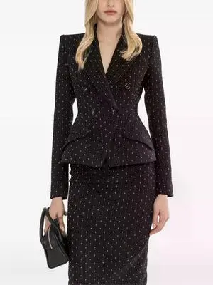 NISSA Double-breasted Boucle Blazer