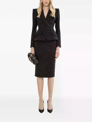 NISSA Double-breasted Boucle Blazer