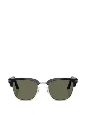 Persol Square-frame Foldable Sunglasses - Black