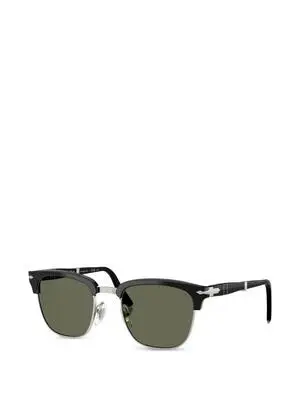 Persol Square-frame Foldable Sunglasses - Black