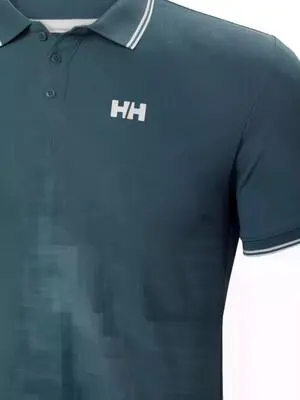 Helly Hansen Logo-print Tipped Polo Shirt - Blue