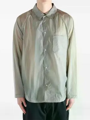 GOLDWIN Raglan-sleeve Sheer Shirt