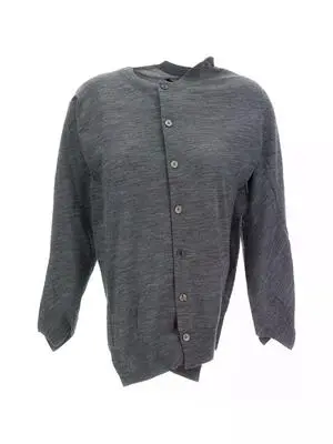 Junya Watanabe Asymmetric Button-up Cardigan - Grey