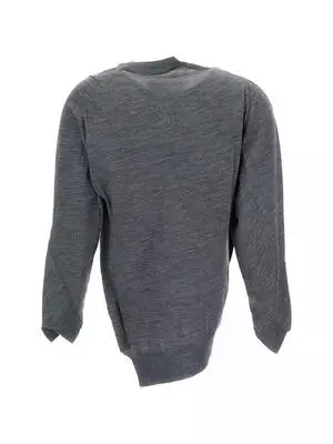 Junya Watanabe Asymmetric Button-up Cardigan - Grey