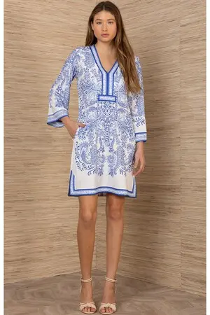 Hale Bob Tilly Jersey Dress - Blue