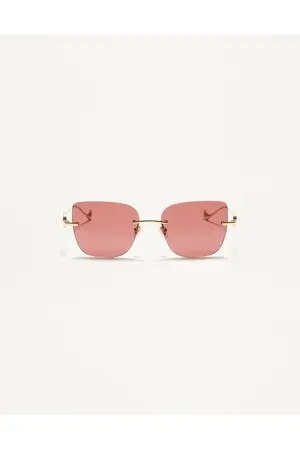 Valentino Garavani Geometric Metal Sunglasses - Gold