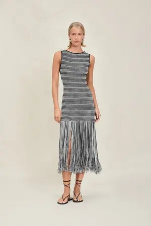 Devon Windsor Leiza Maxi Dress - Gray
