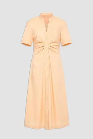 CALLAS MILANO Noor Short Sleeve Shirt Dress - Orange