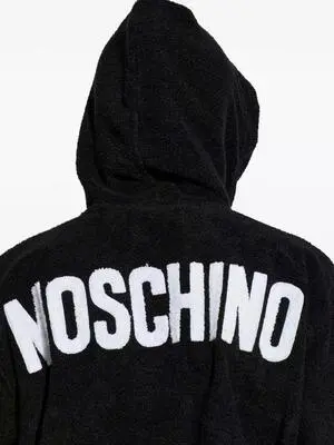 Moschino Logo-patch Hooded Bathrobe