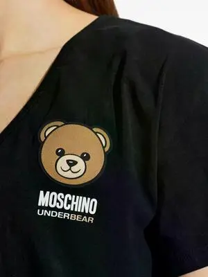 Moschino Two-piece Pajamas Logo Set
