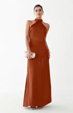 BWLDR Shaw Maxi Dress - Copper