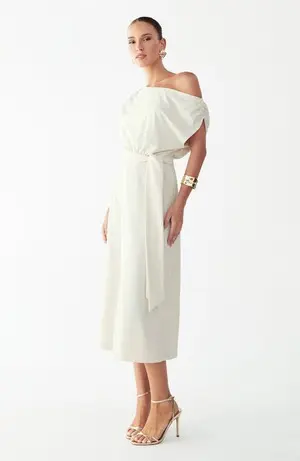 WILLA Eva Midi Dress - Cream