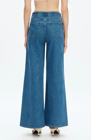 BAYEAS Zephyrine Drawstring Wide Leg Jeans