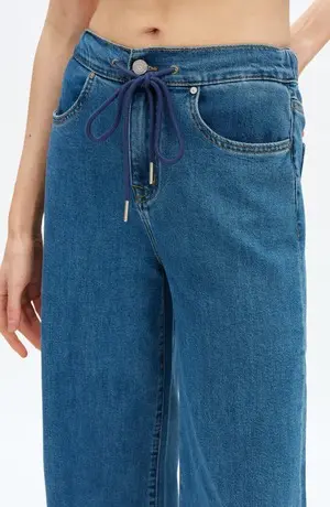 BAYEAS Zephyrine Drawstring Wide Leg Jeans